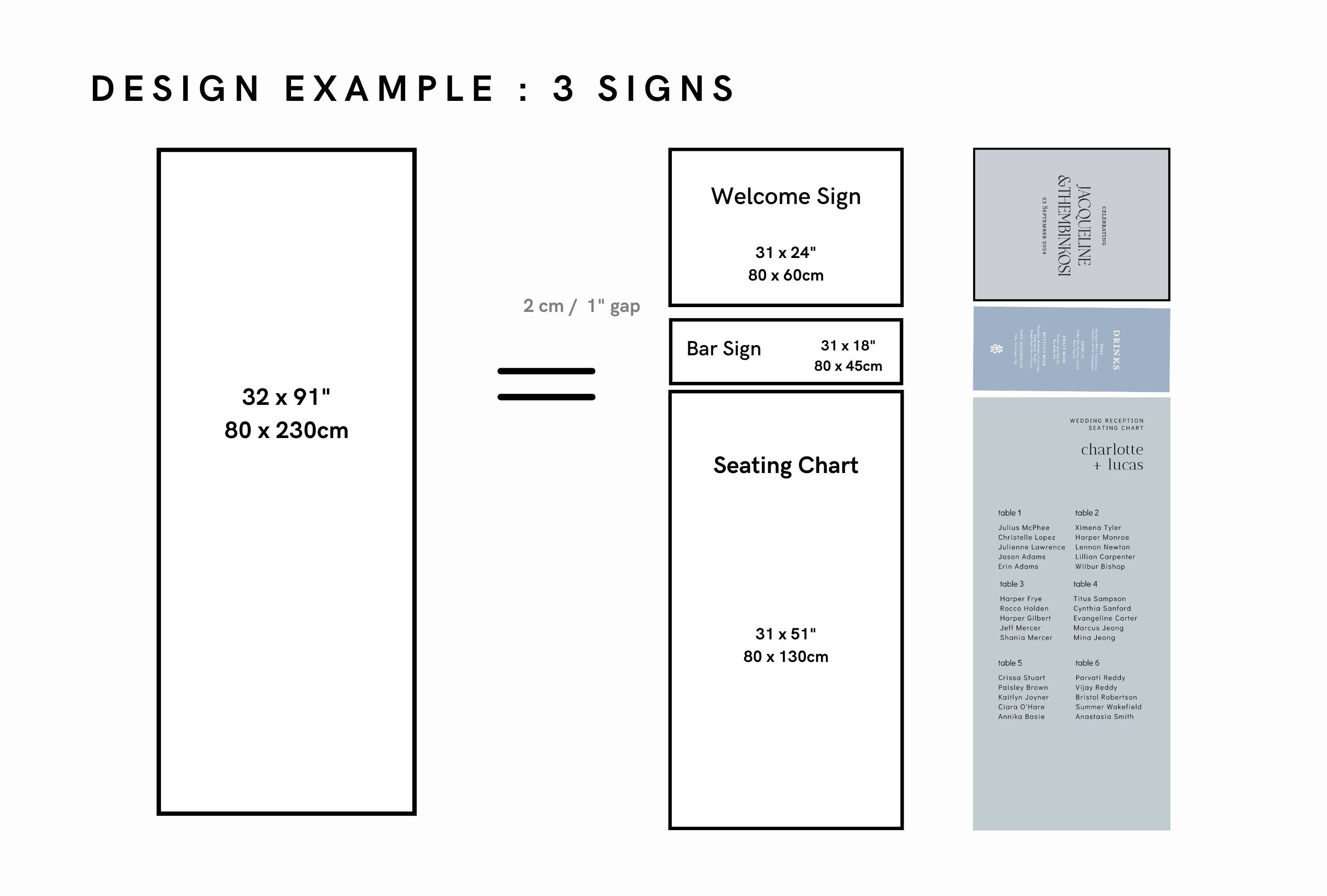 Custom Linen Sign Printing for Designers and Event Planners Wedding ...