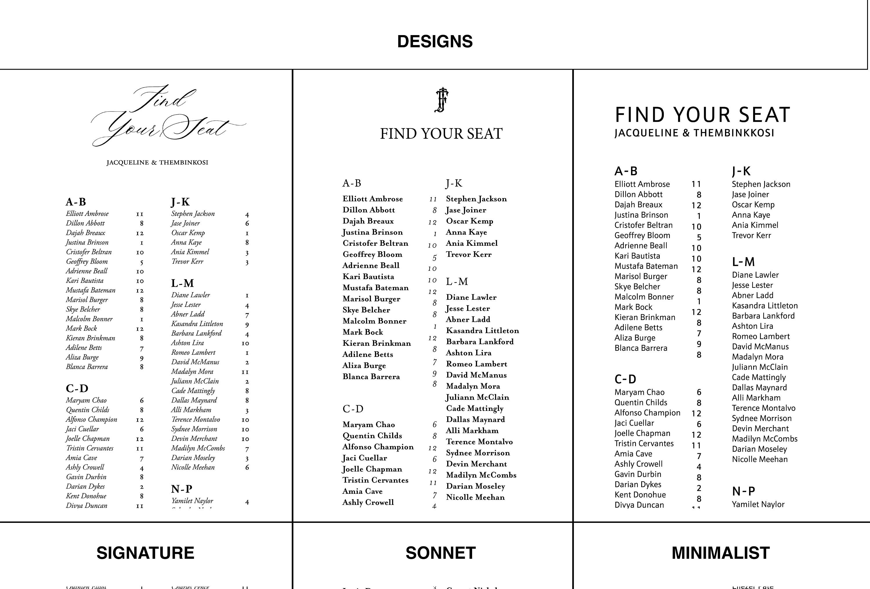 Modern Linen Seating Chart Fabric Table Plan, Table Plan Sign, Custom ...