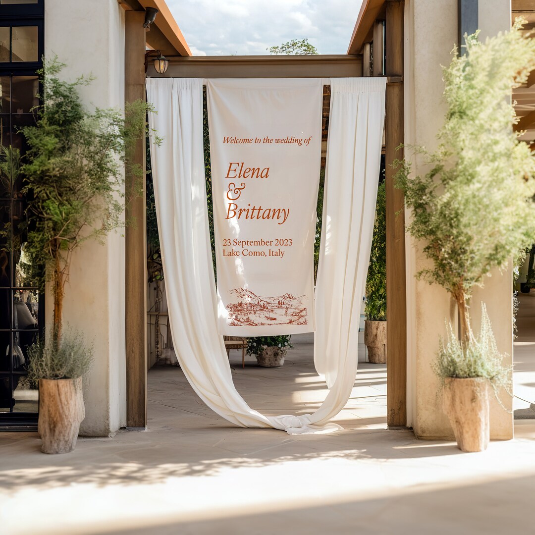 Wedding Weekend Fabric Sign Wedding Itinerary Sign Modern Wedding ...