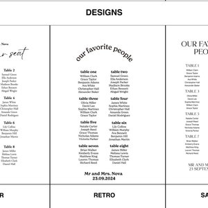 Modern Linen Seating Chart | Fabric Table Plan, Table Plan Sign, Custom ...