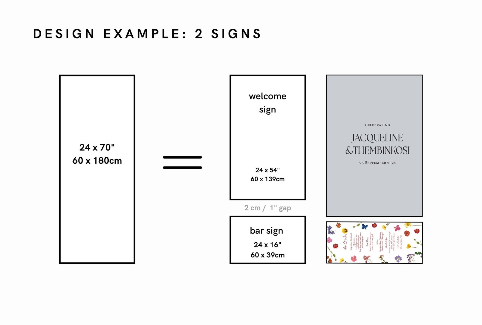 Custom Linen Sign Printing for Designers and Event Planners Wedding ...
