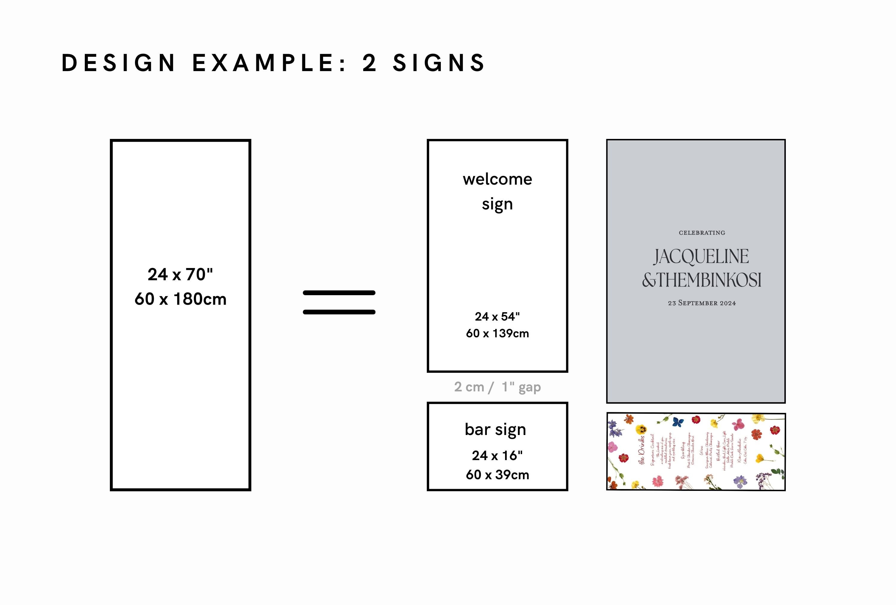 Custom Linen Sign Printing for Designers and Event Planners Wedding ...