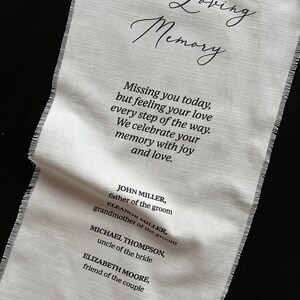 In Loving Memory Linen Sign for Wedding Ceremony, Memory Sign for ...