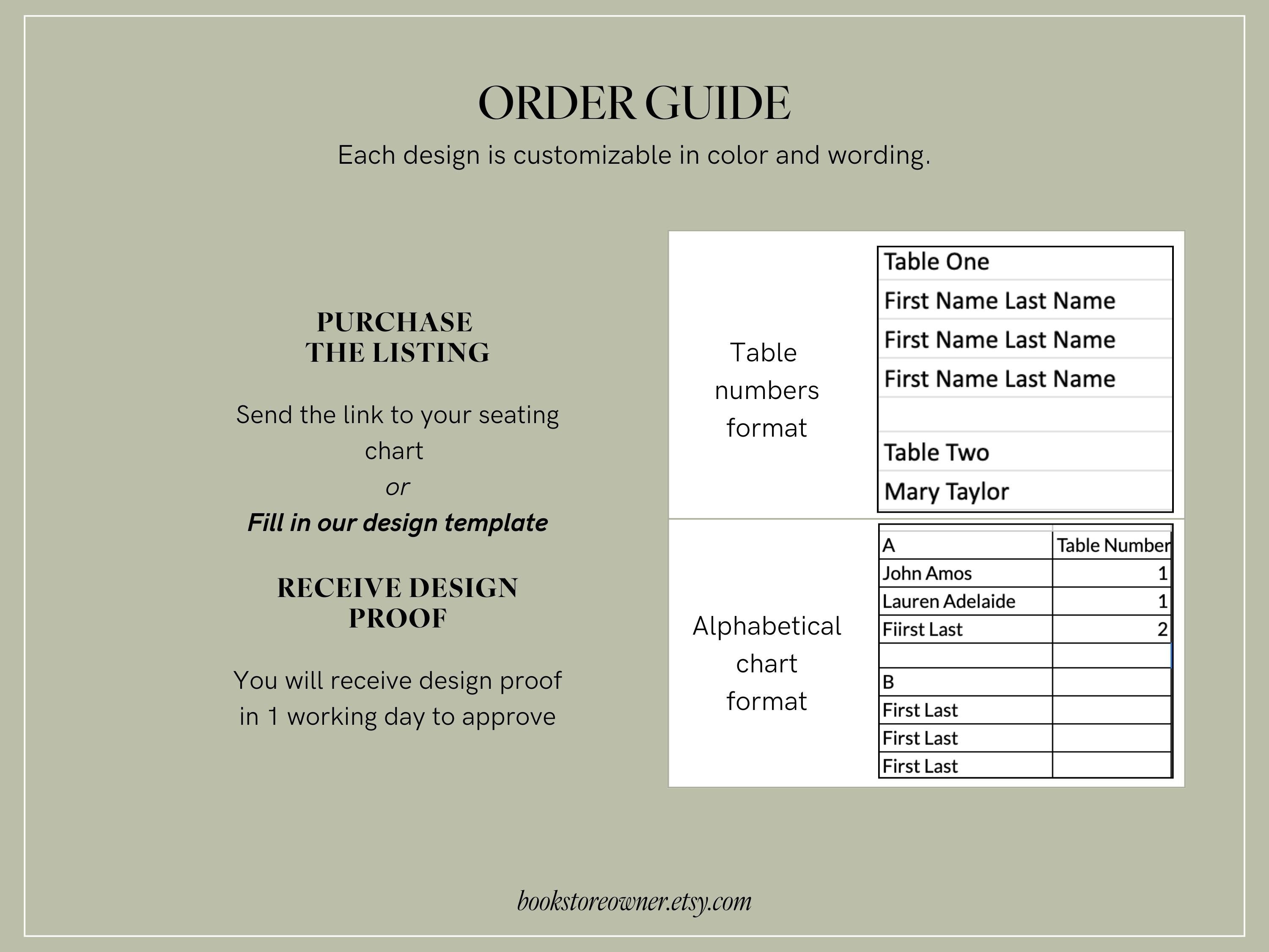 Modern Linen Seating Chart Fabric Table Plan, Table Plan Sign, Custom ...