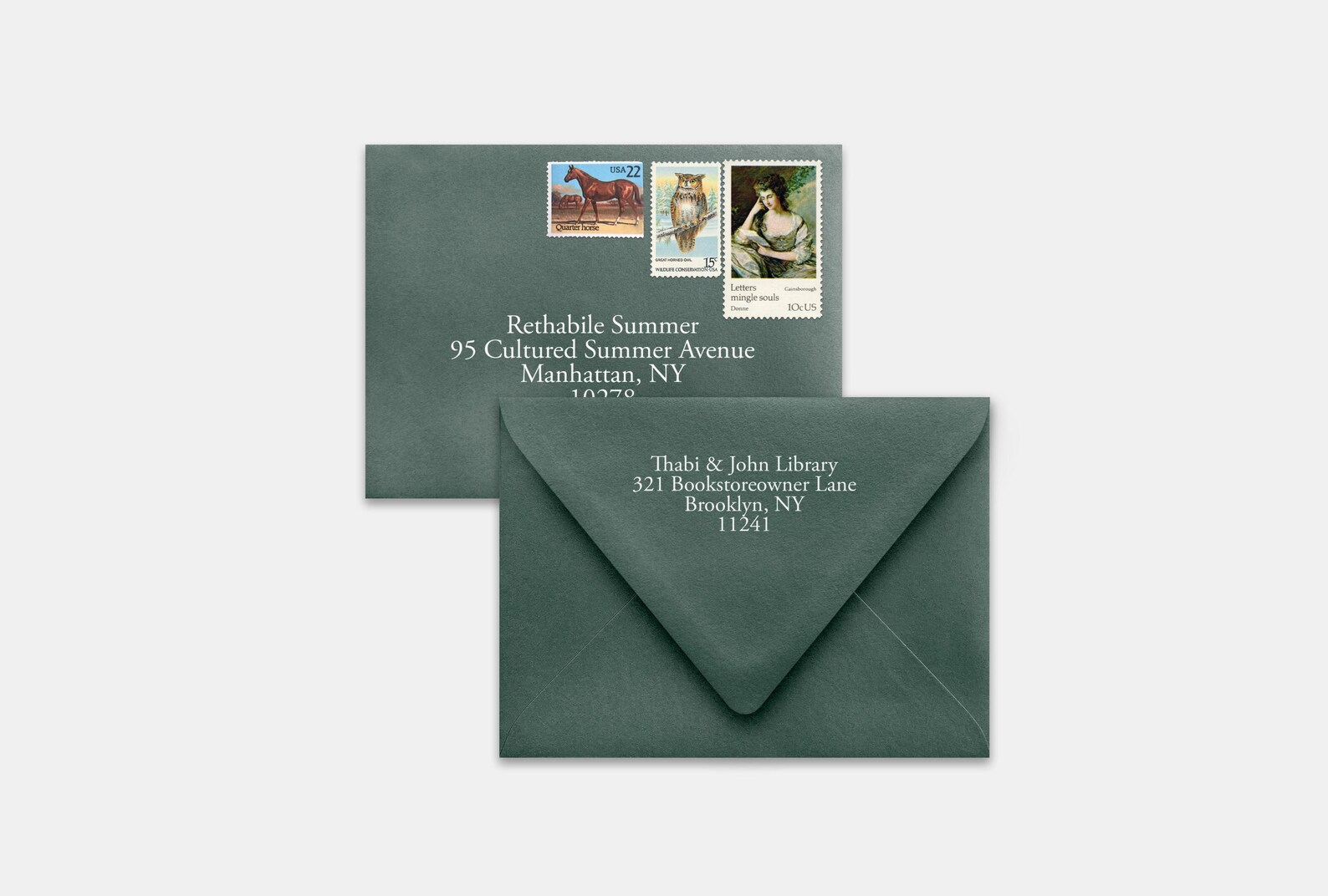 Terracotta Fall Wedding Envelopes With White Ink | A7 Guest Address ...