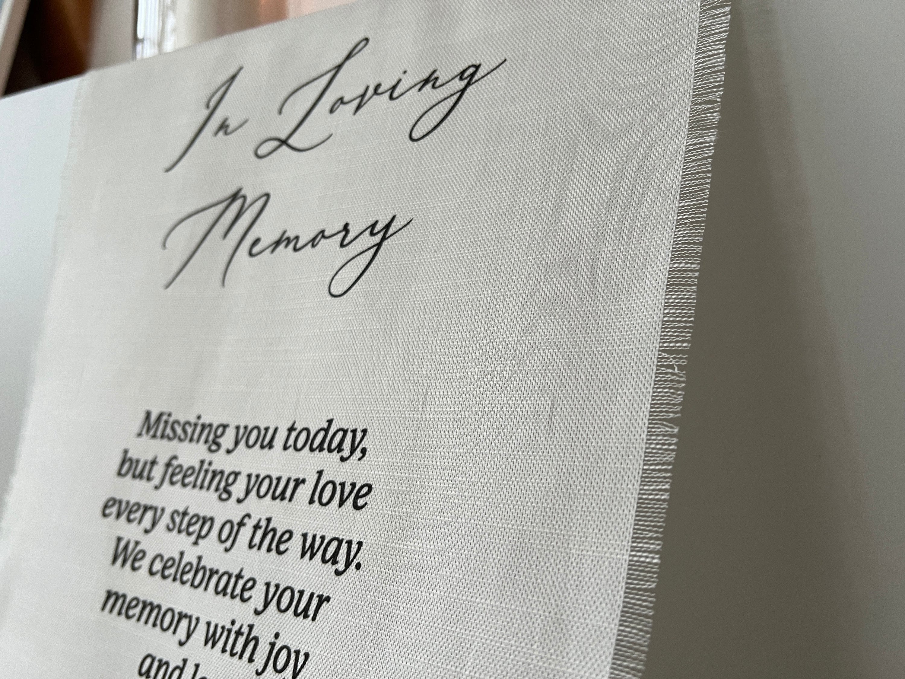 In Loving Memory Linen Sign for Wedding Ceremony, Memory Sign for ...