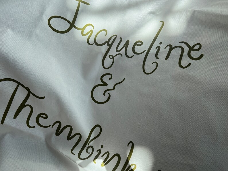 Colorful Wedding Welcome Fabric Sign, Hand Drawn Illustrated Fabric ...