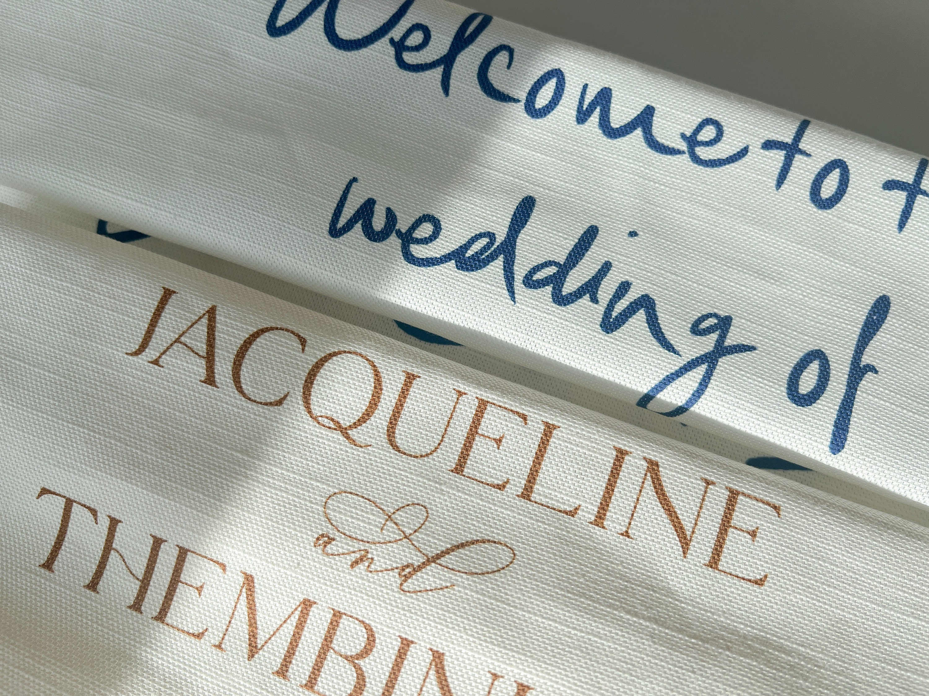 Fabric Linen Welcome Sign Bundle Fabric Sign Custom Welcome Sign ...