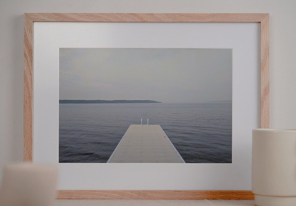 Printable Dock on Lake Wall Art, Downloadable Lake House Wall Decor ...