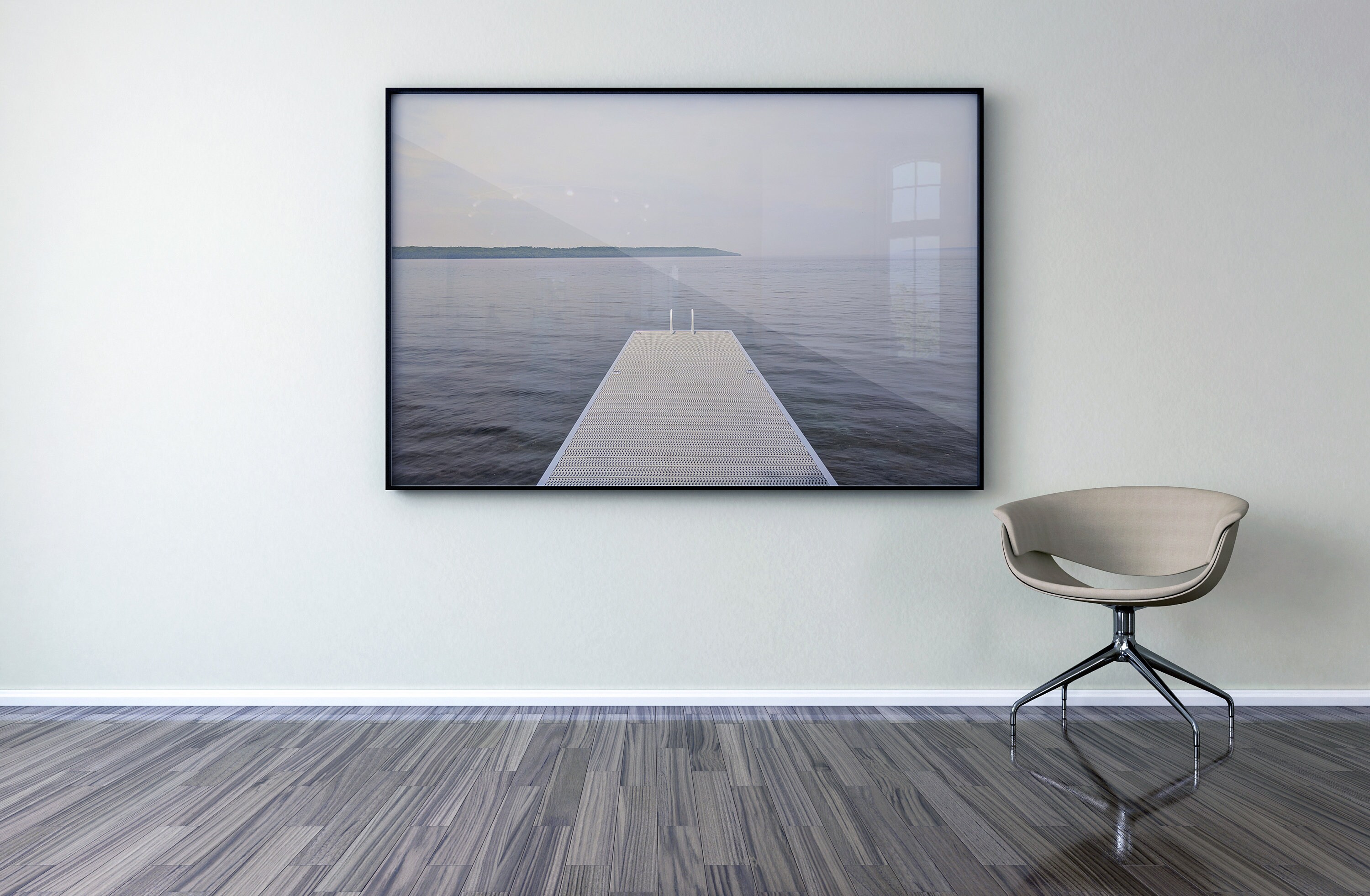Printable Dock on Lake Wall Art, Downloadable Lake House Wall Decor ...