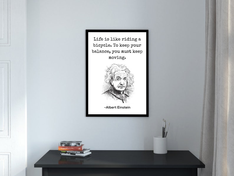 Albert Einstein Quote Printable Wall Art Inspirational Quote - Etsy