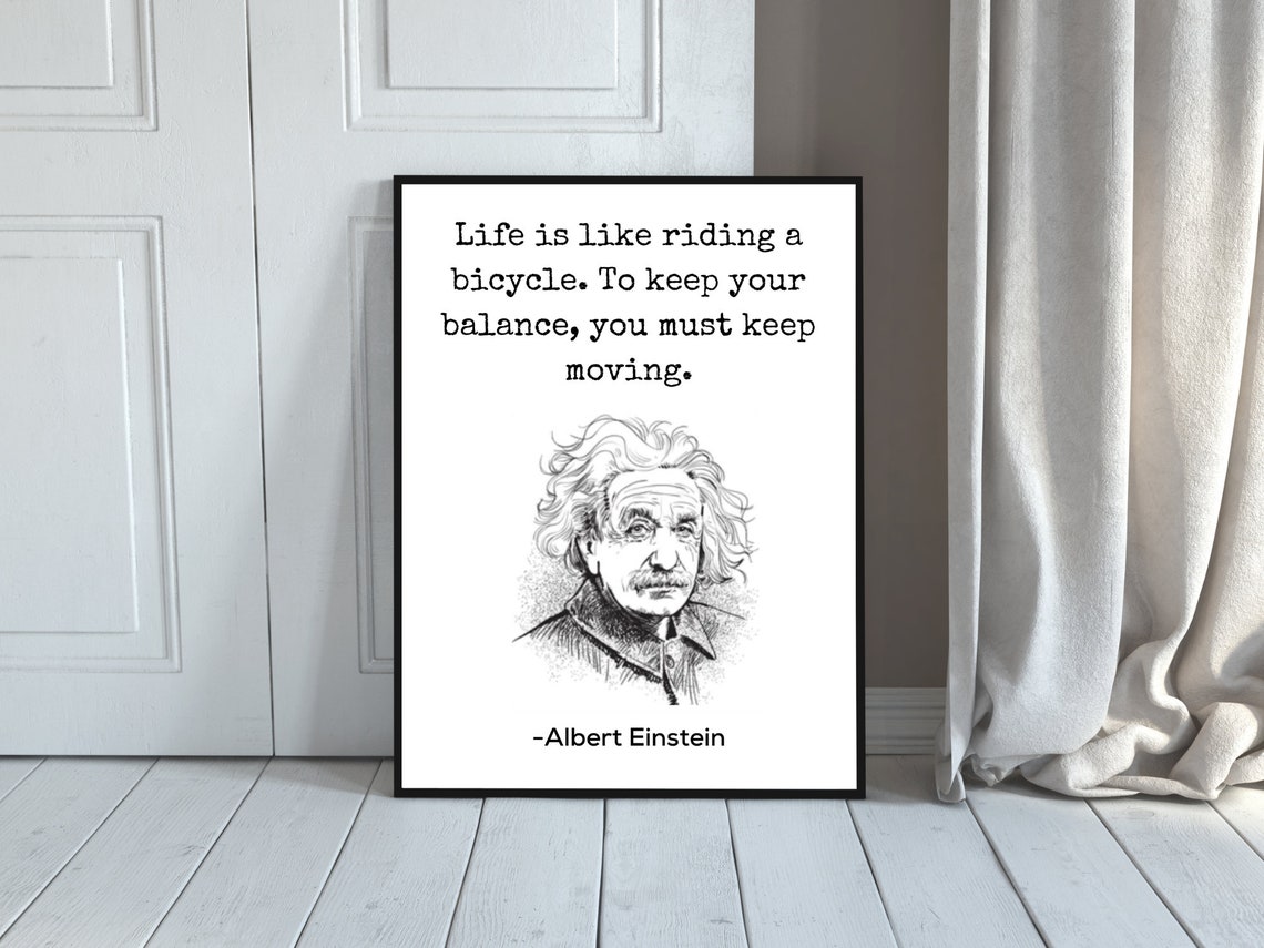 Albert Einstein Quote Printable Wall Art Inspirational Quote - Etsy