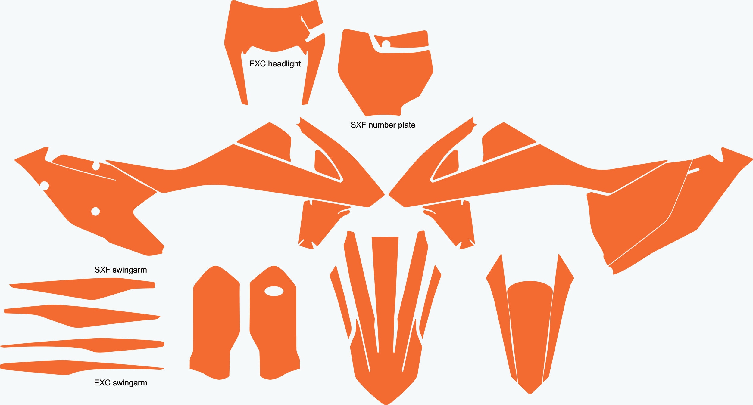KTM Motocross/enduro Bikes VECTOR Templates PACK (17 Templates) - Etsy