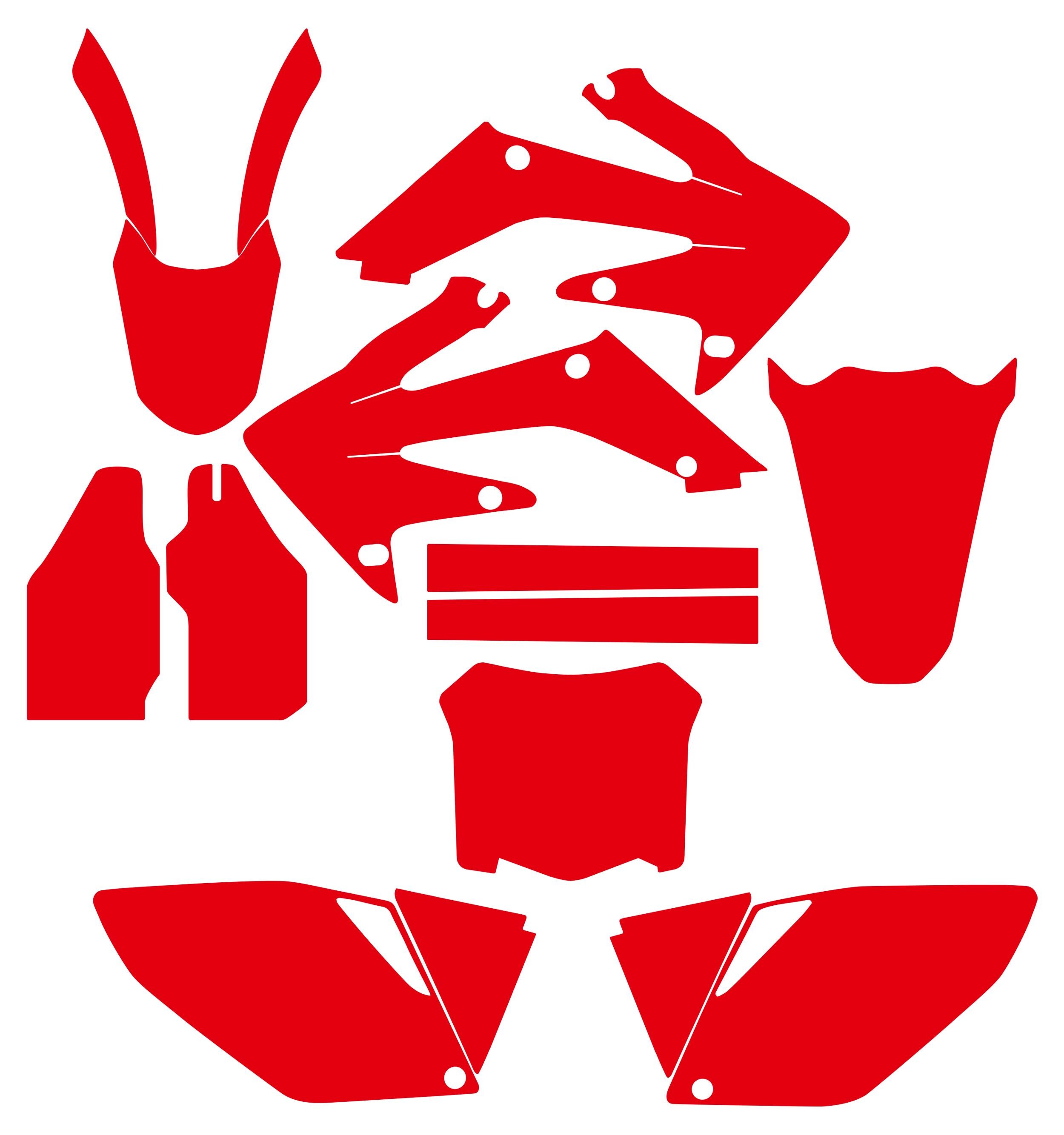 Honda CRF250 2006-2009 Vector Template - Etsy
