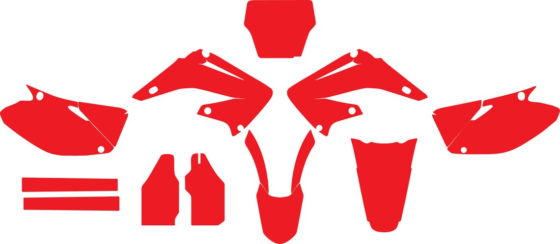 Honda Motocross Bikes VECTOR Templates PACK 17 Templates - Etsy