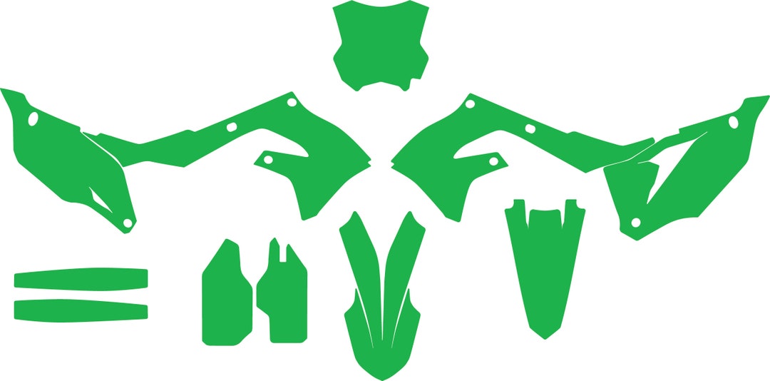 Kawasaki KXF 250 450 2019-2023 Vector Template - Etsy