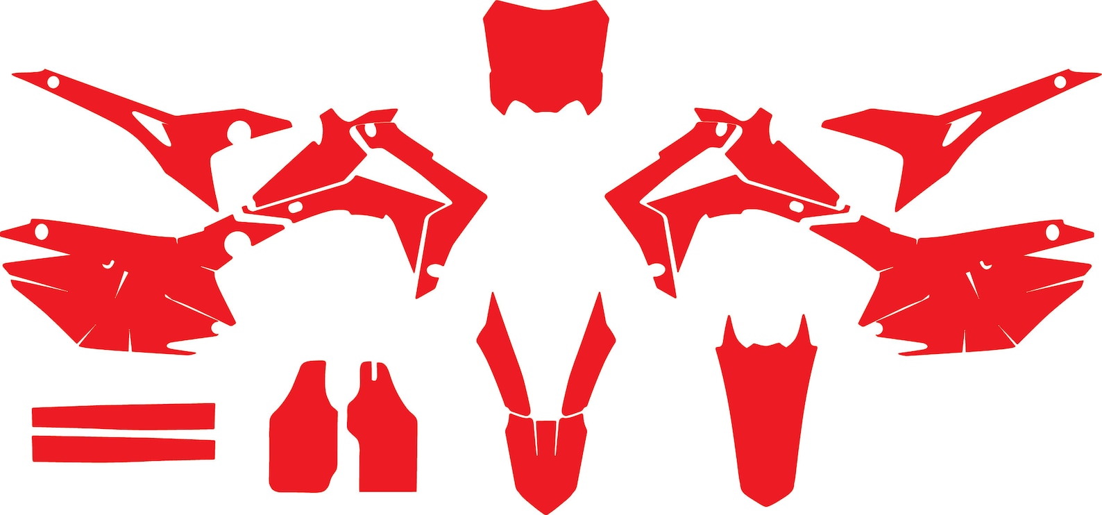 Honda CRF 250 450 2013-2016 Vector Template - Etsy