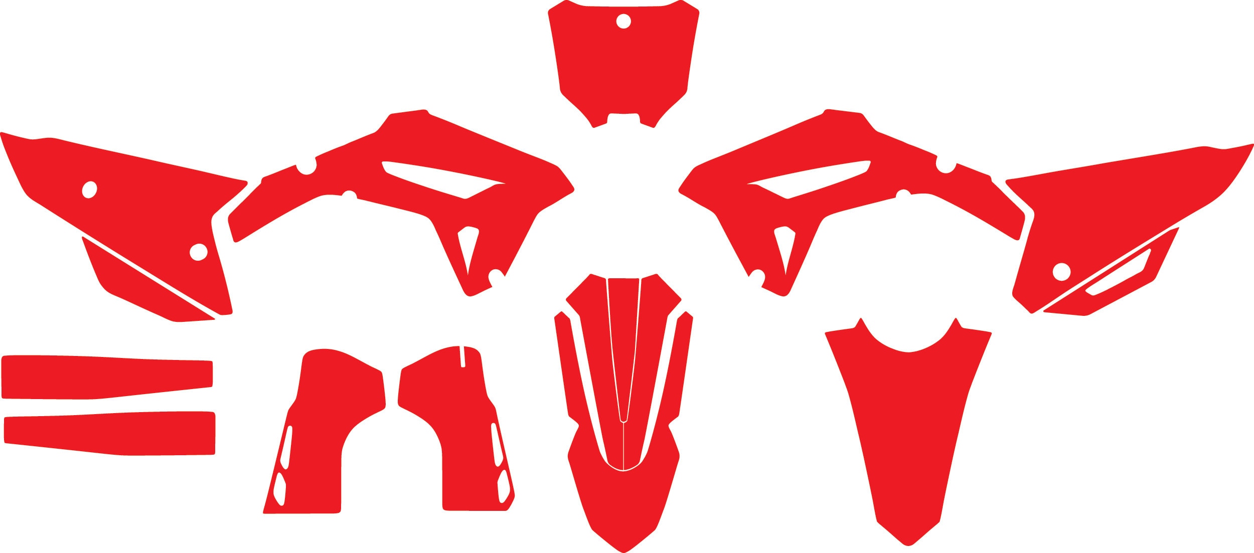Honda Motocross Bikes VECTOR Templates PACK 17 Templates - Etsy