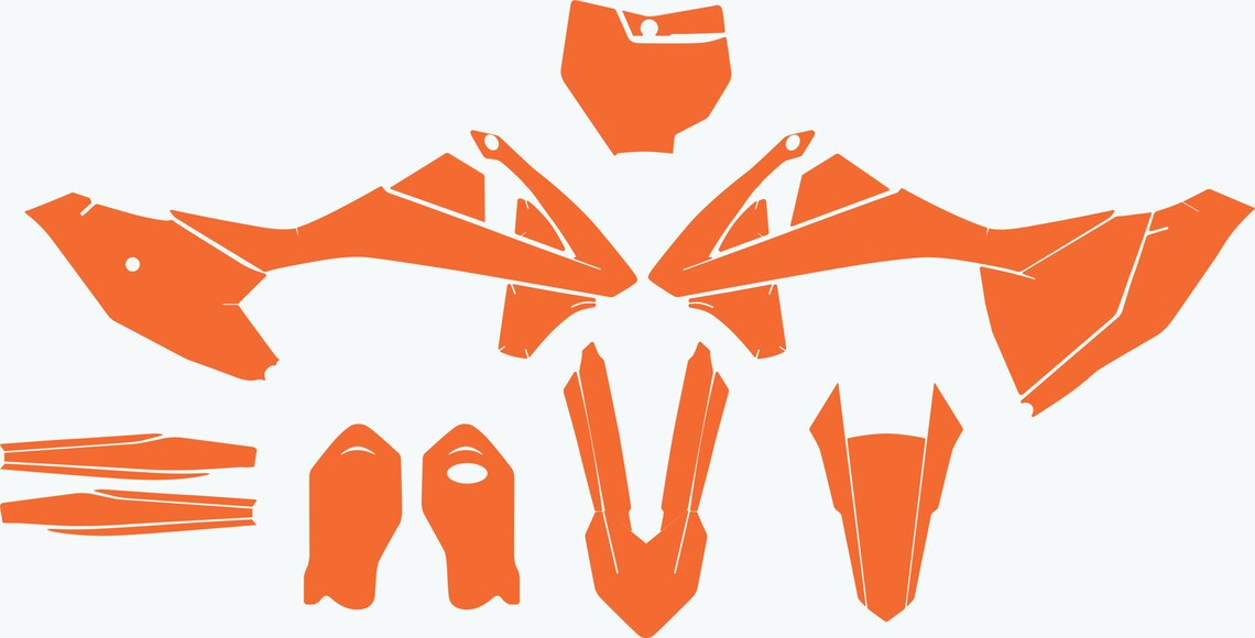 KTM Motocross/enduro Bikes VECTOR Templates PACK 17 Templates - Etsy