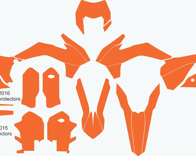 KTM SX-SXF 125-250-350-450 2023-2024 Full Graphics Kit With Riders Id ...