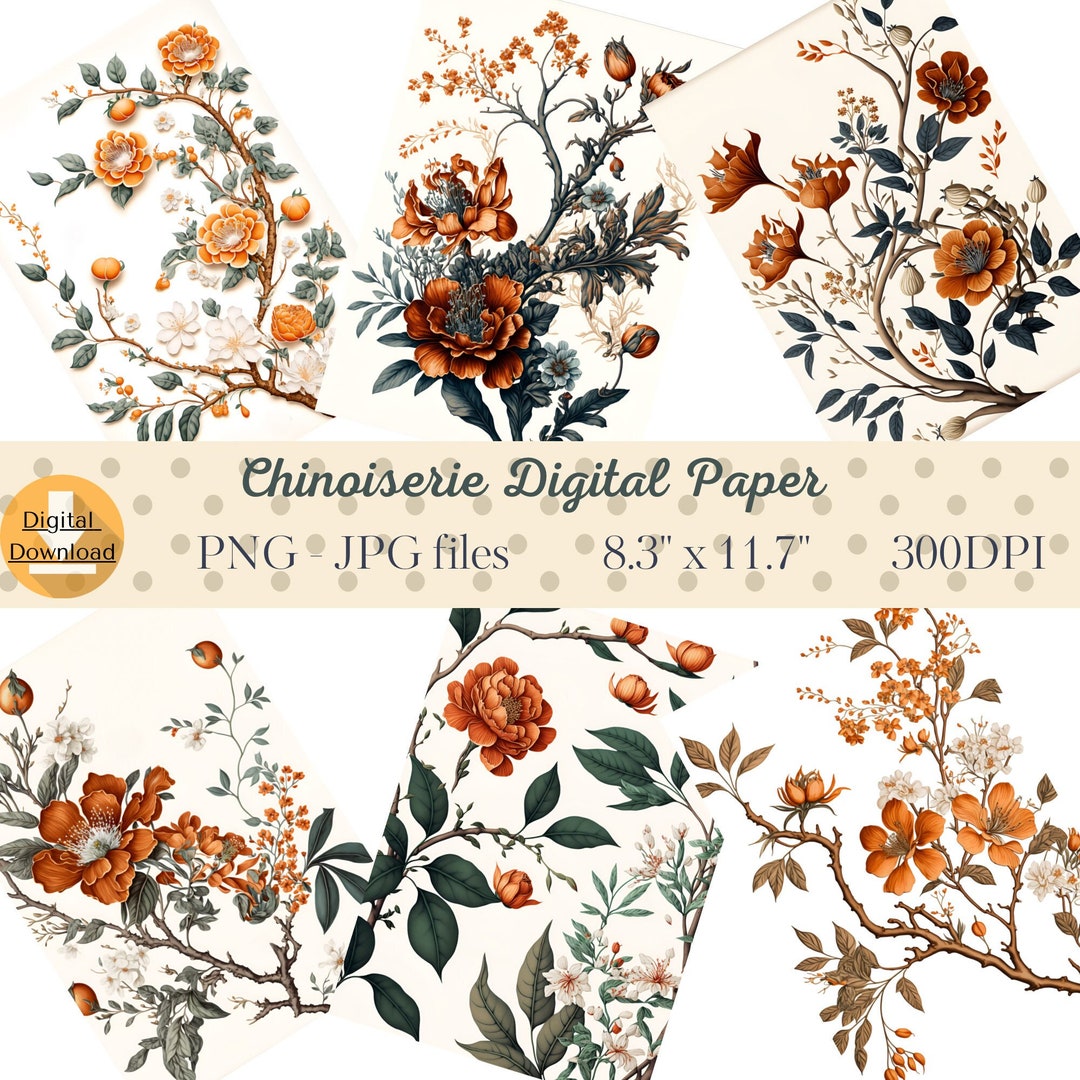 12 Burned Orange Botanical Wallpaper, Burned Orange Botanical Art ...