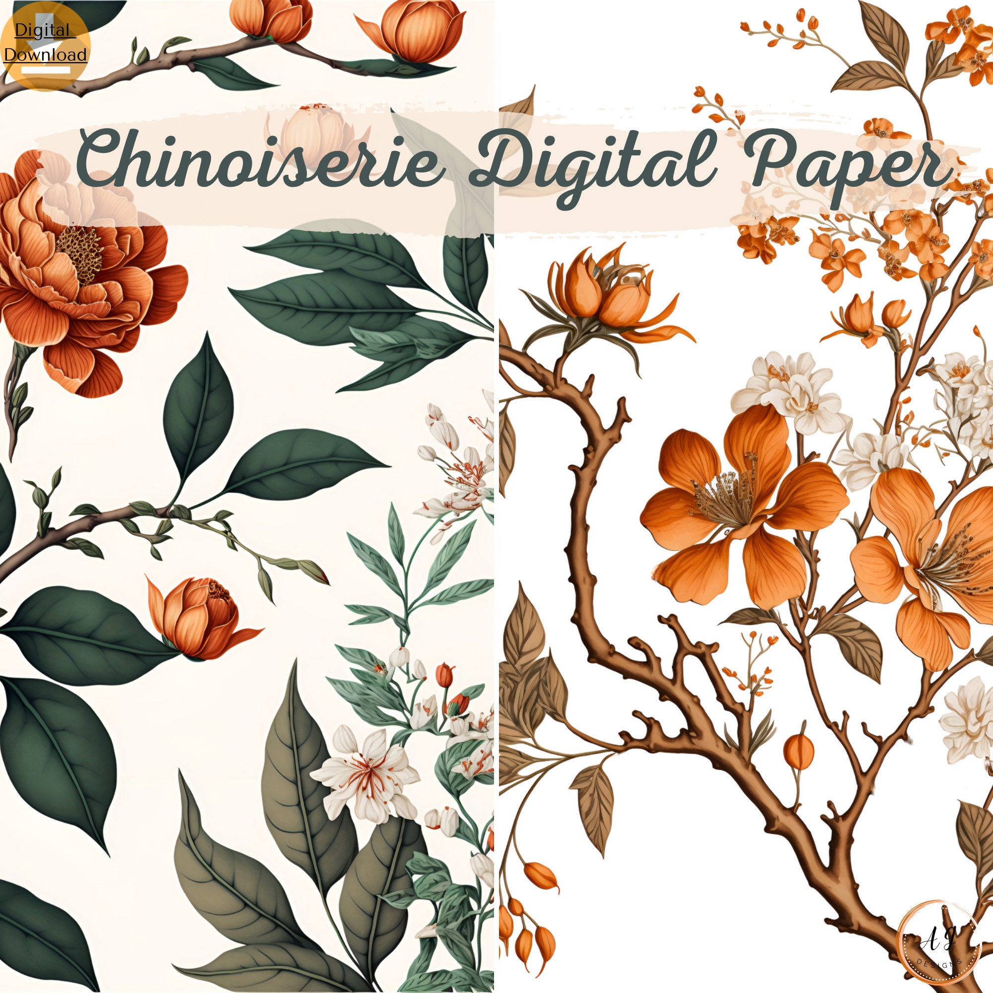 12 Burned Orange Botanical Wallpaper, Burned Orange Botanical Art ...