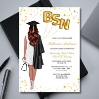 Nurse Practitioner Graduation Invitation for NP Student Digital Invite ...