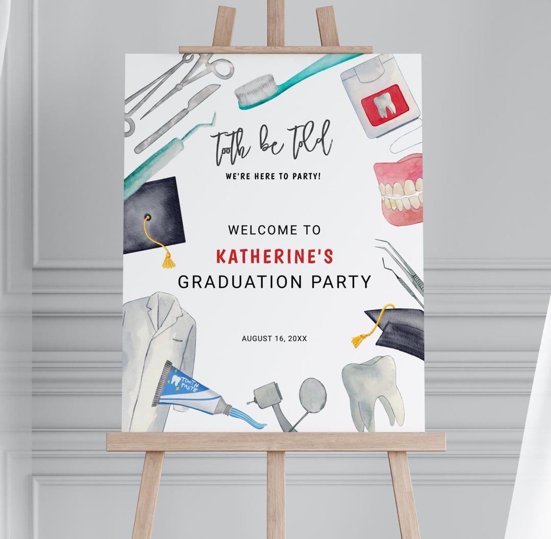 Dental Graduation Welcome Sign, Dentist Hygienist Dentist Assistant ...