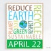 Earth Day Poster, Earth Day Printable Wall Art, Earth Day School ...