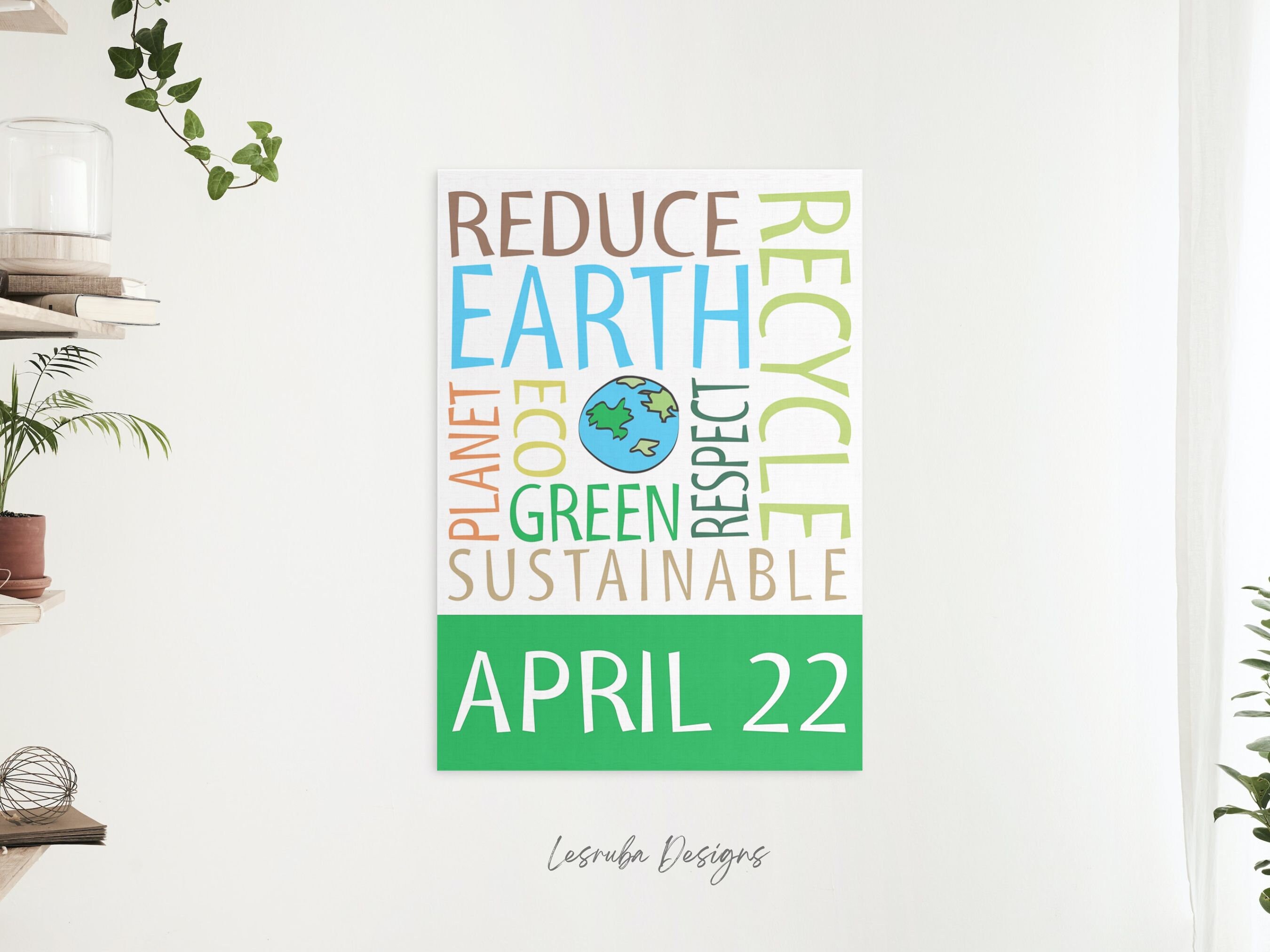 Earth Day Poster, Earth Day Printable Wall Art, Earth Day School ...
