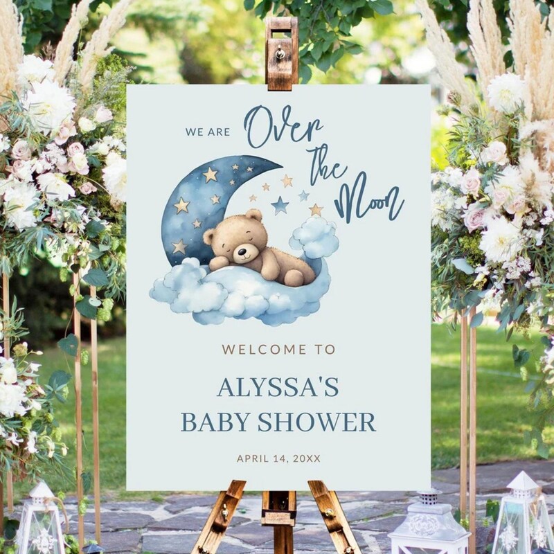 Over the Moon Baby Shower - Etsy