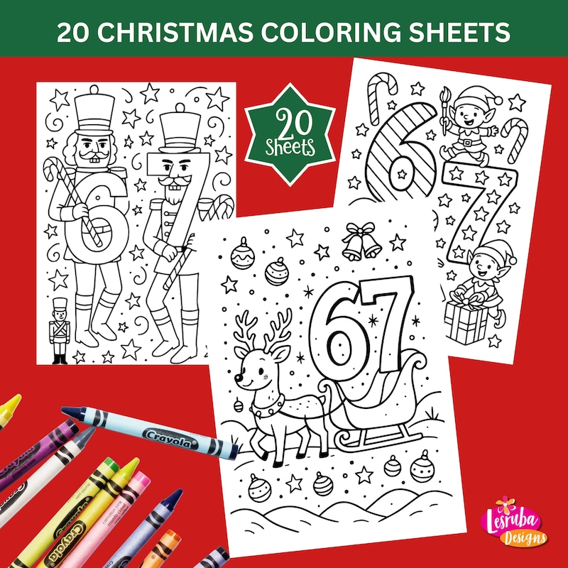 6 7 Coloring Pages Printable - Etsy