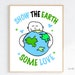 Earth Day Poster Printable, Love Earth Day Print Instant Download ...