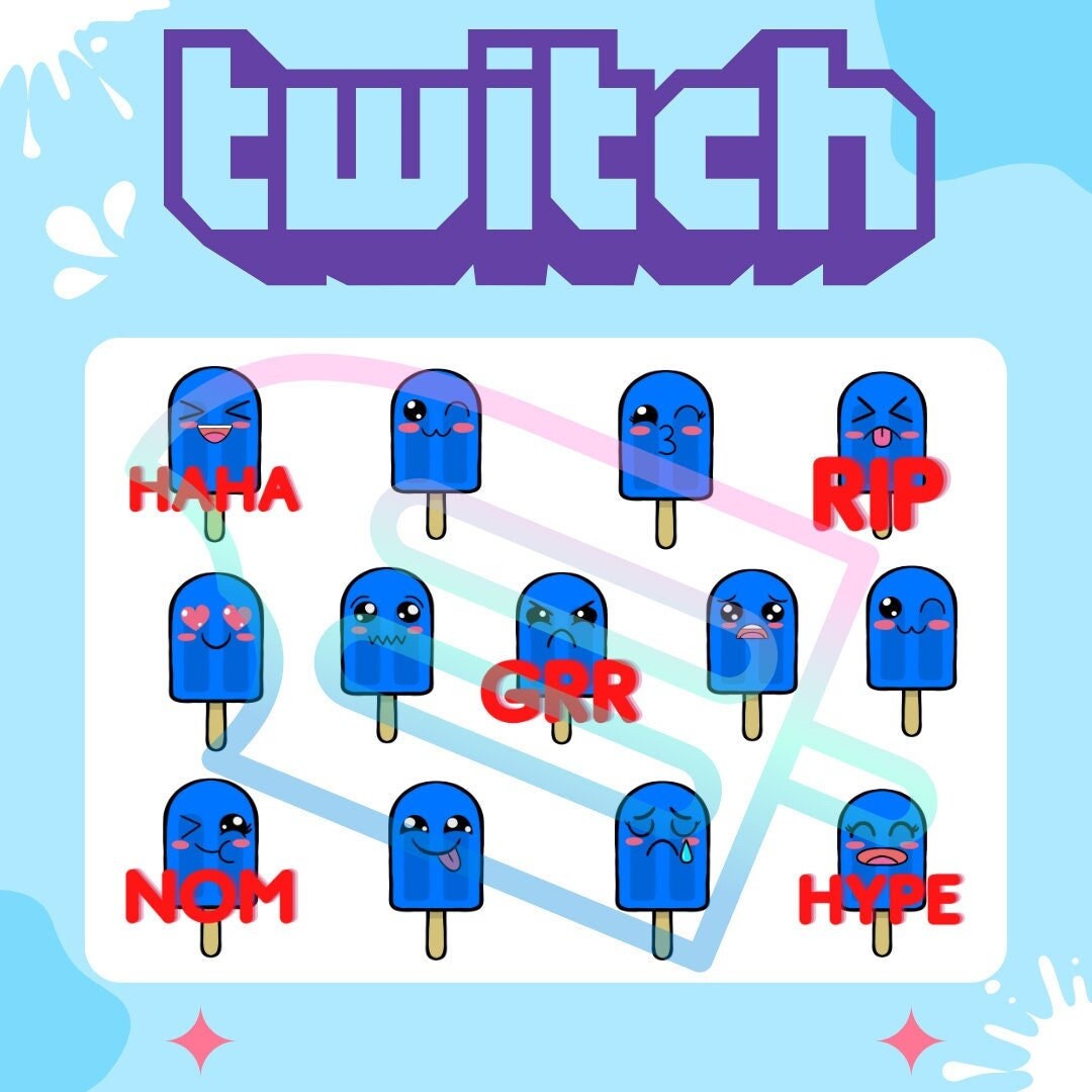 Popsicle Twitch Emote - Etsy