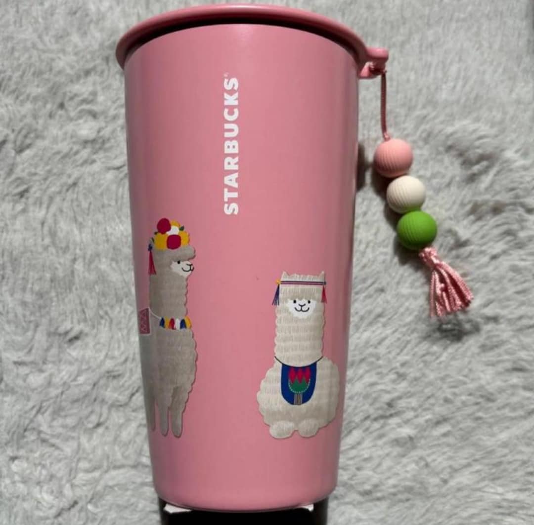 Starbucks Stainless Steel Cold Cup Tumbler New Pink Alpaca Llama 12oz ...