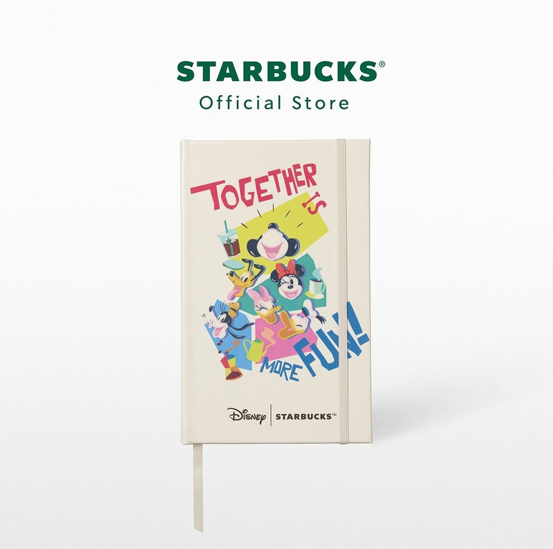 Starbucks Disney Note Book Lined Pages Dairy Mickey Friend's Fun 2024 ...
