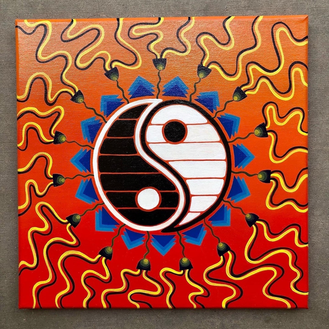 12x12” Original Acrylic Painting "the Source" - Etsy