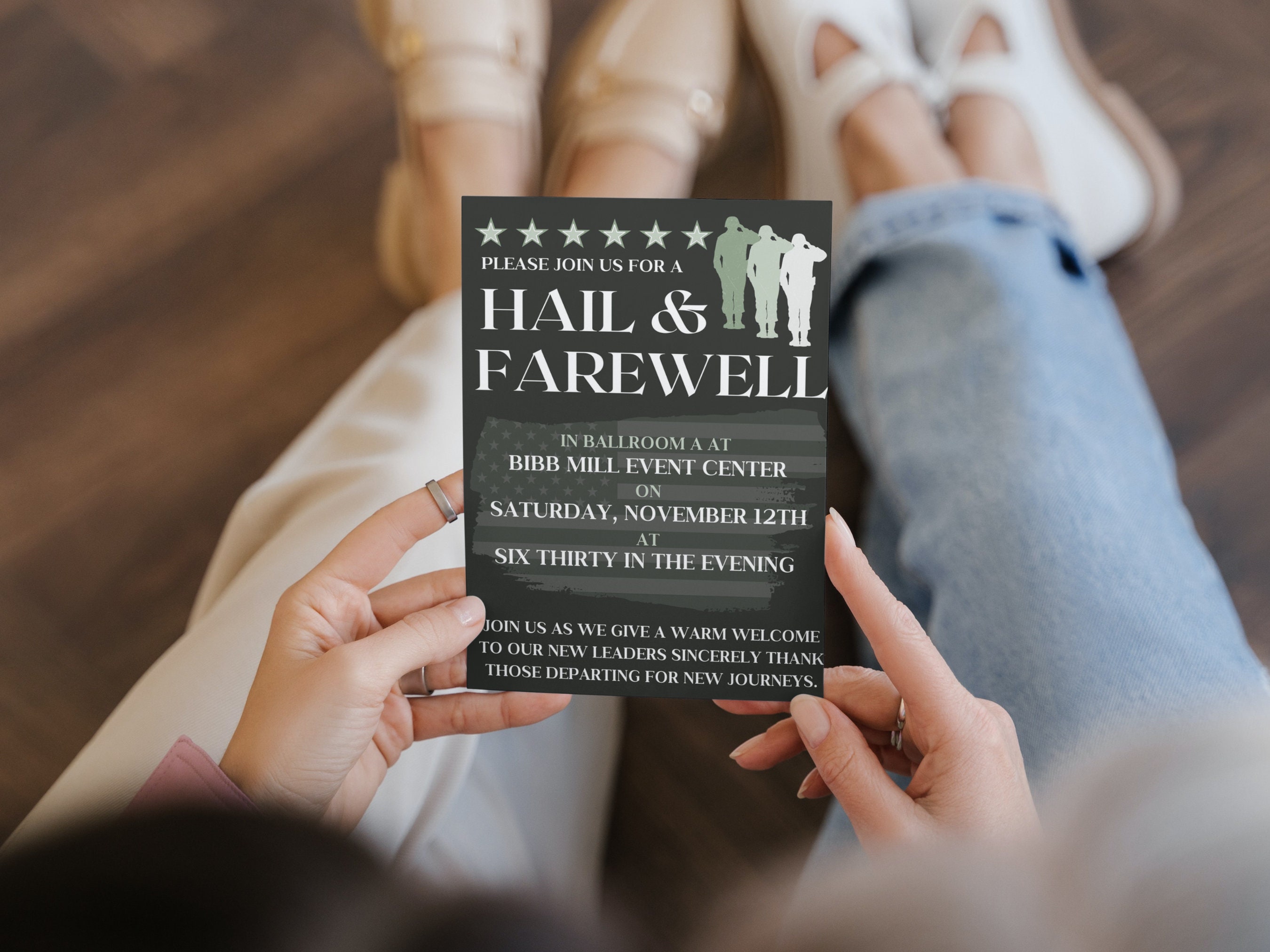 Military Hail and Farewell Invitation, Military Farewell Invite, Hail ...