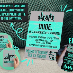 Dude Perfect Party Bundle, Dude Perfect Signs, Dude Perfect Party Pack ...