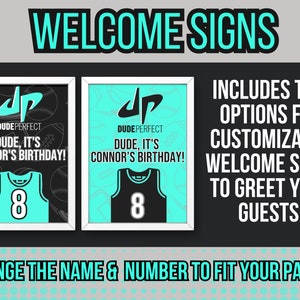 Dude Perfect Party Bundle, Dude Perfect Signs, Dude Perfect Party Pack ...