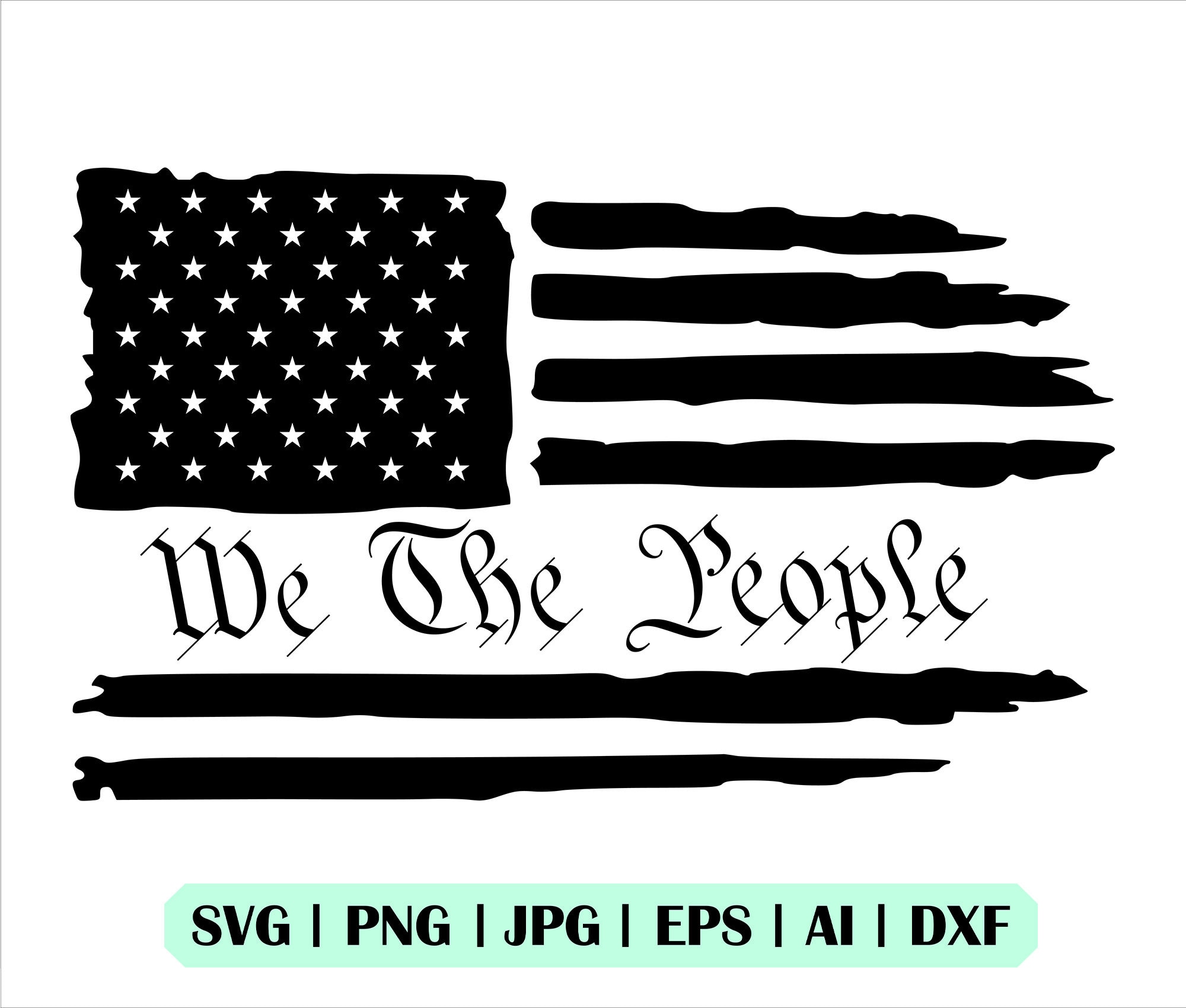 Patriotic Svg We the People Flag Svg Gun AR15 Freedom - Etsy