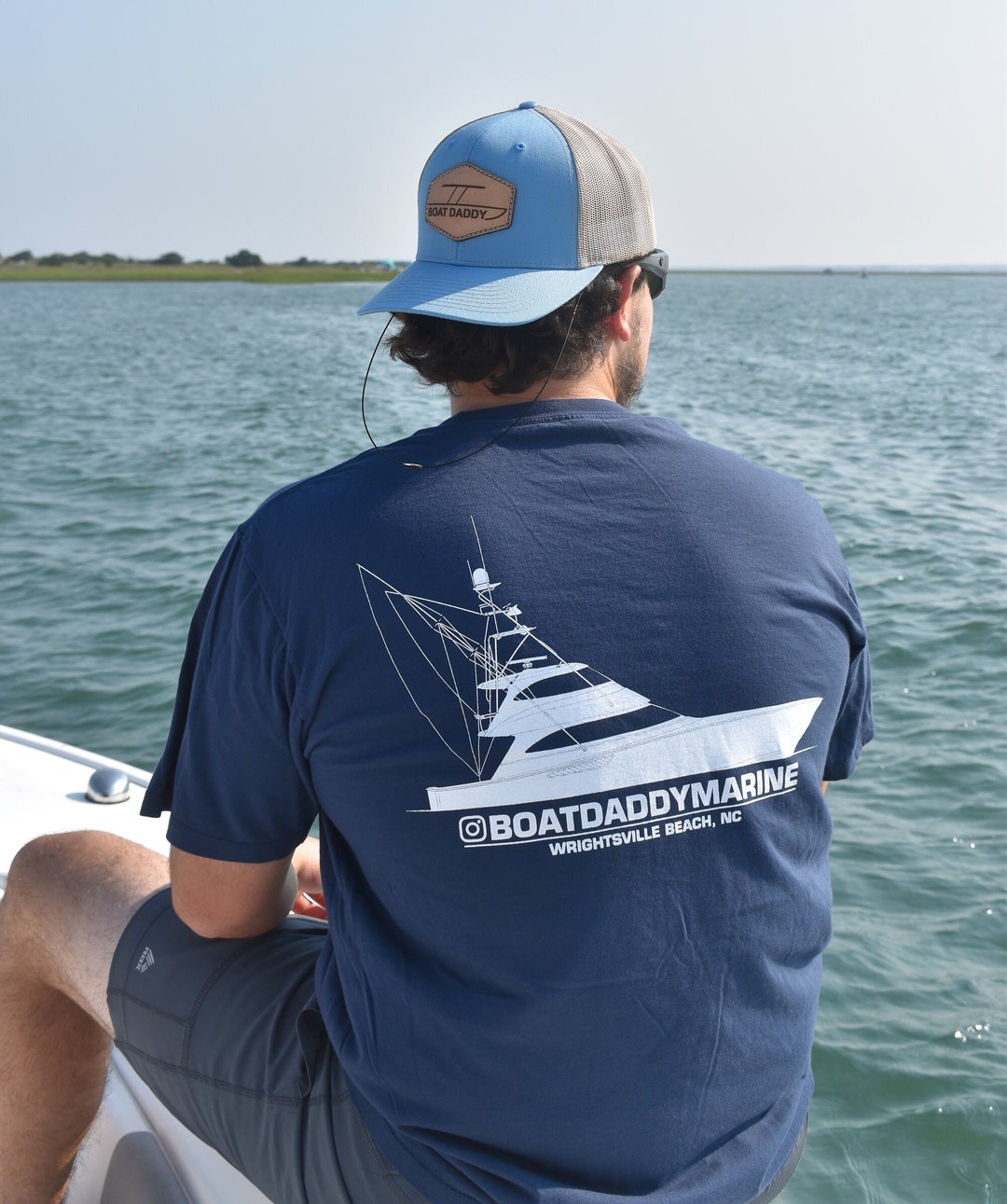 Boat Daddy Marine Navy Blue Short & Long Sleeve Pocket T-shirt - Etsy