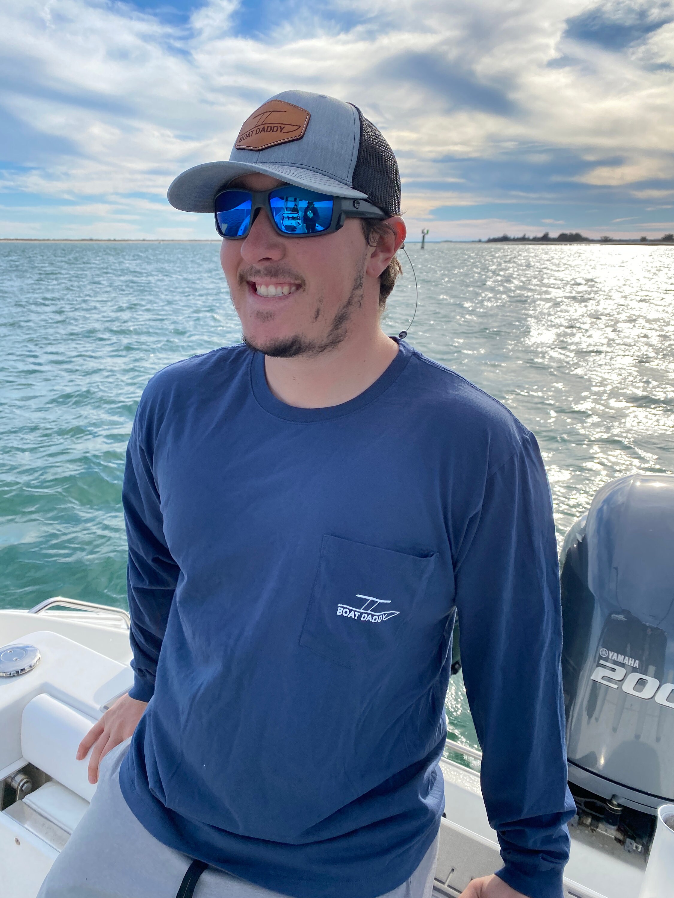Boat Daddy Marine Navy Blue Short & Long Sleeve Pocket T-shirt - Etsy