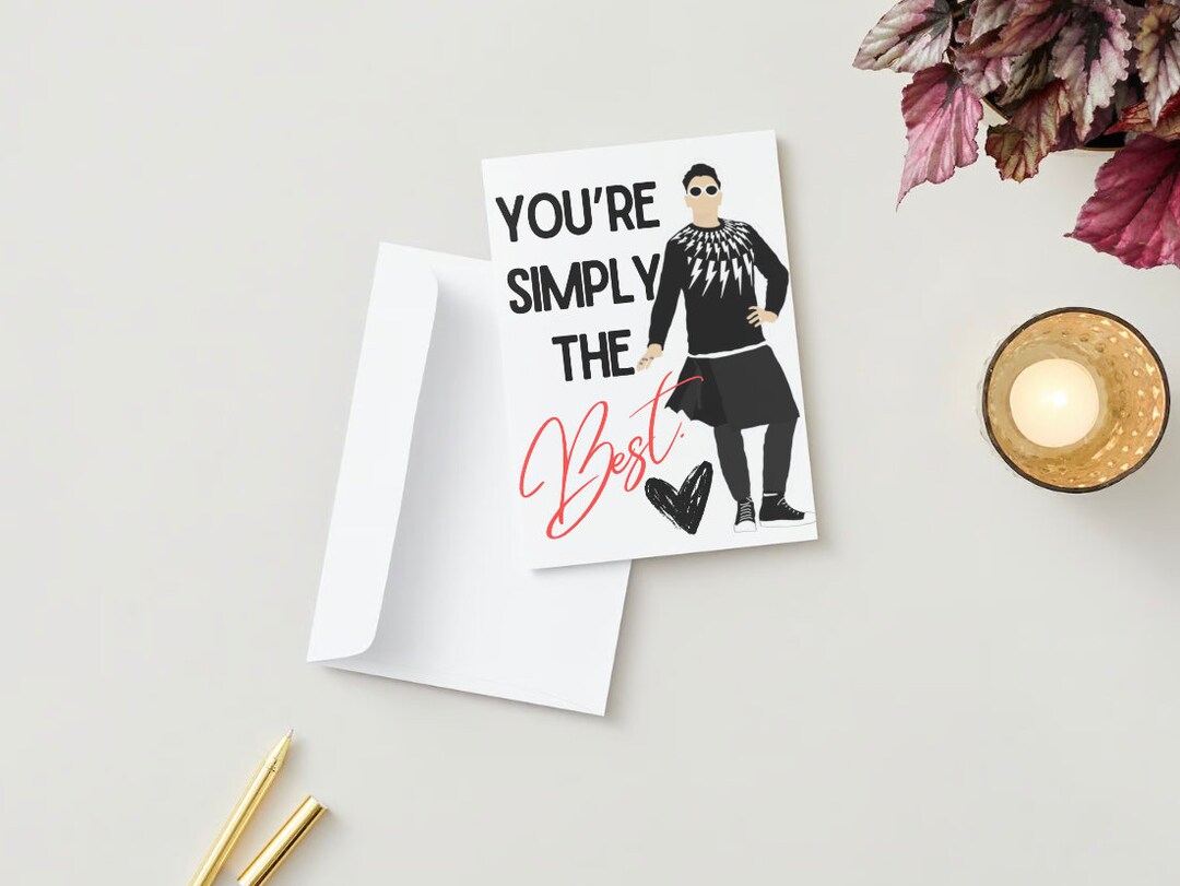 Simply the Best David Rose Schitts Creek Card Funny Card Printable ...