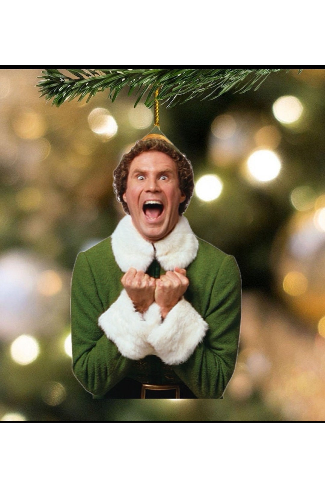 Buddy the Elf I Know Him Christmas Ornament, Funny Meme Ornament ...