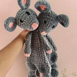 Remy the Mouse Knotted Lovey - Crochet PATTERN - Etsy