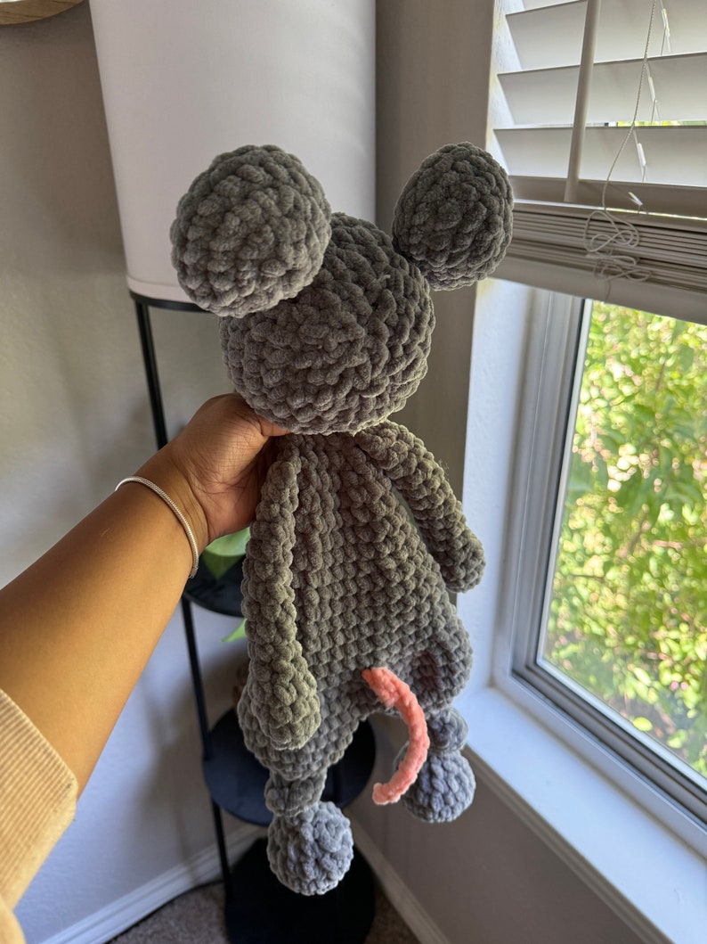 Remy the Mouse Knotted Lovey Crochet PATTERN - Etsy