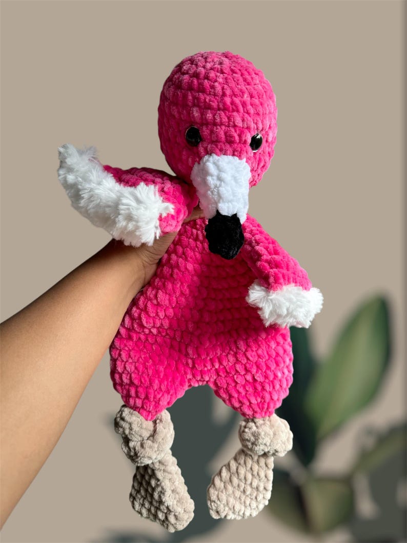 Flamingo Knotted Lovey Crochet Pattern - Etsy