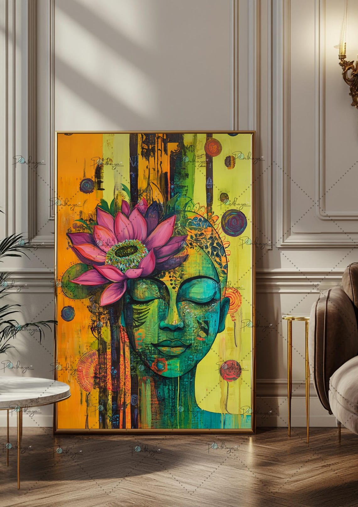 Indian Abstract Painting Wall Art Poster - Etsy