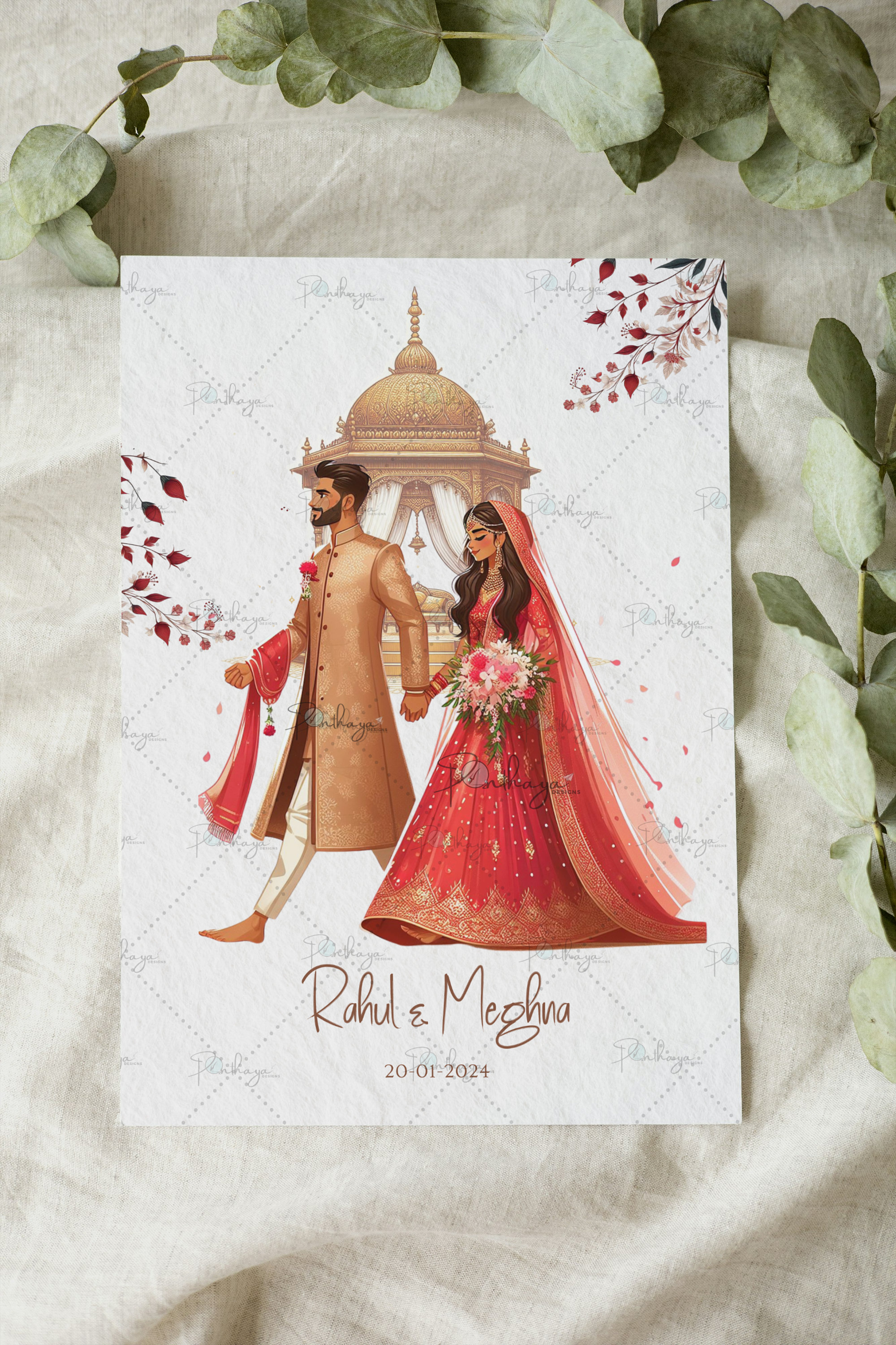 Digital Indian Wedding Invitation - Etsy